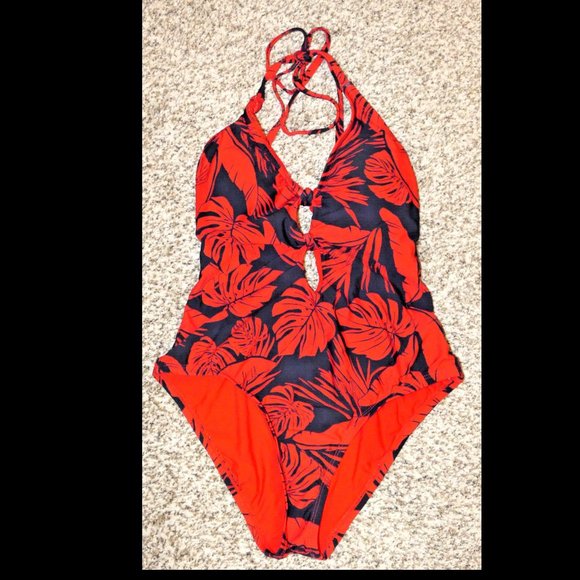 Sea Angel | Swim | Pc Swimsuit Red Black Swimwear Sea Angel Tie On Top ...